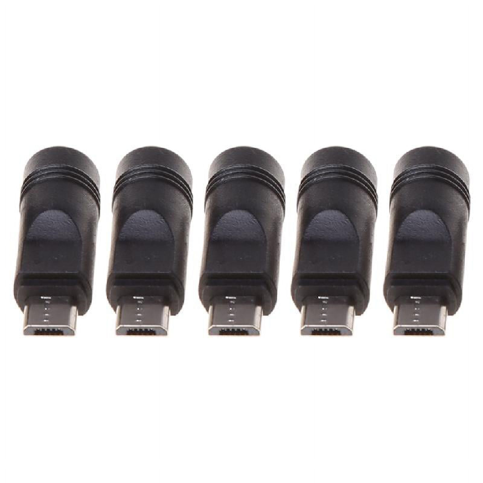5 Pcs 5.5x2.1mm Female Jack to Micro USB Male Plug DC Power Connector ...