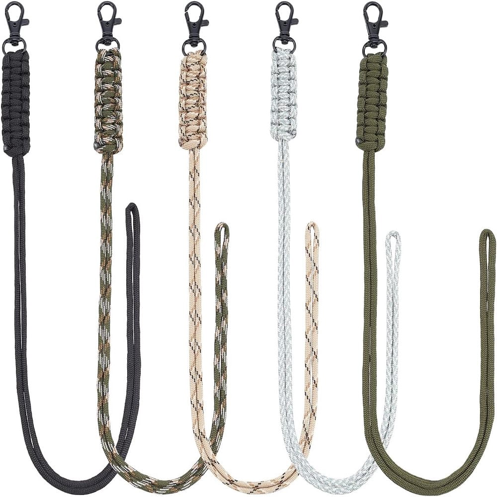5 Pcs 5 Colors Heavy Duty Lanyards with Metal Clips Long Neck Lanyards ...