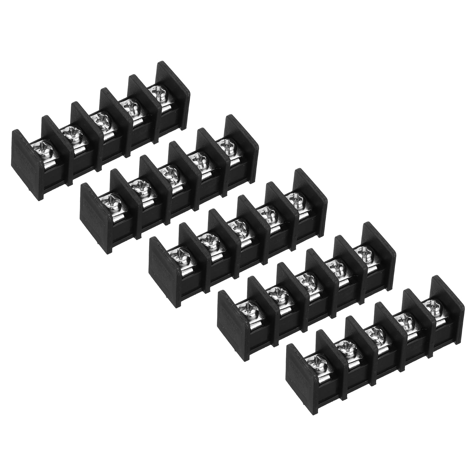 5 Pcs 5 Positions Terminal Block 300V 20A 11mm Pitch Single Rows 5 ...