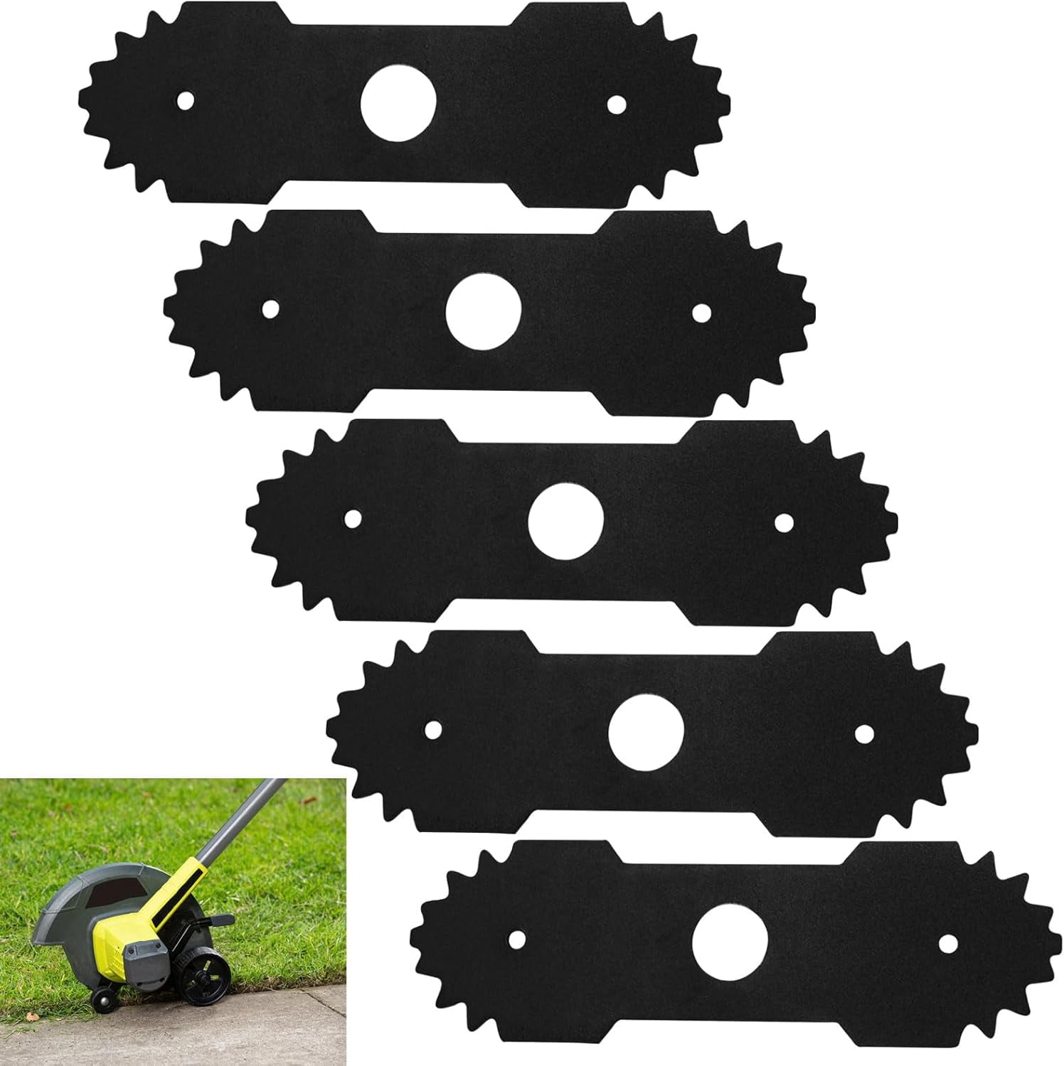 5 Pcs 638006008 Heavy Duty Durable Steel Edger Blades (9 inch) for ...