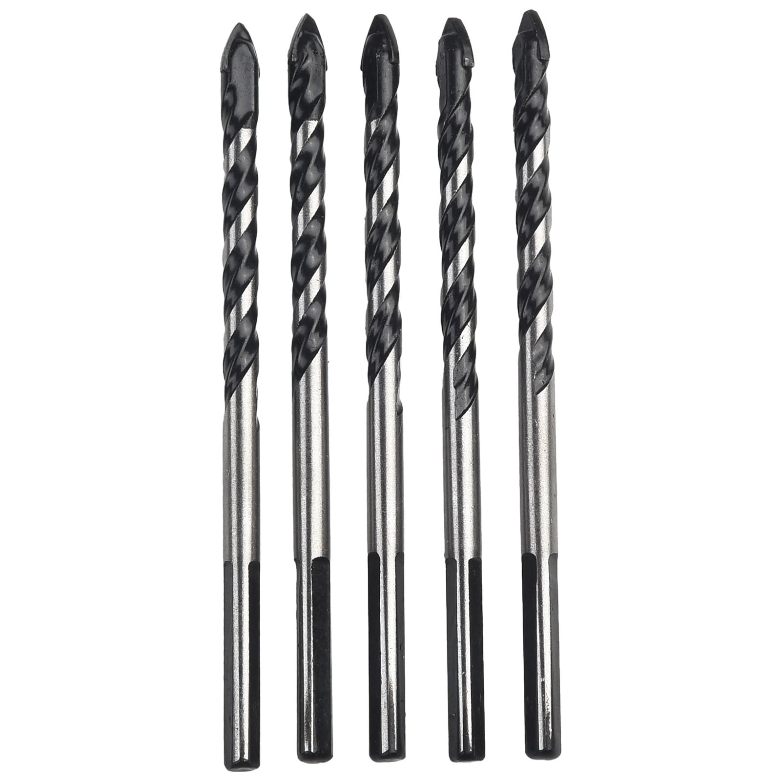 5 Pcs 6mm Tungsten Carbide Drill Bit Set for Porcelain Tile Concrete ...