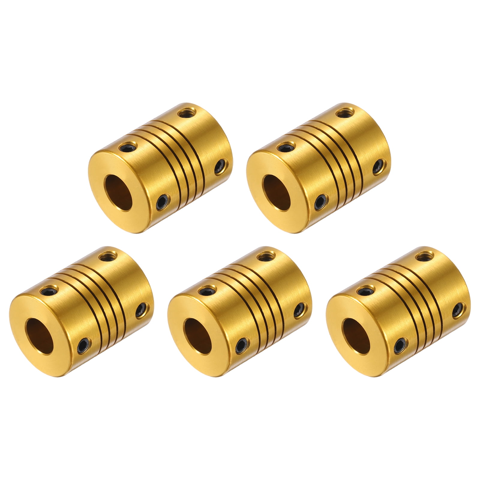5 Pcs 6mm to 8mm Aluminum Alloy Shaft Coupling L24.5xD19.5 Flexible ...