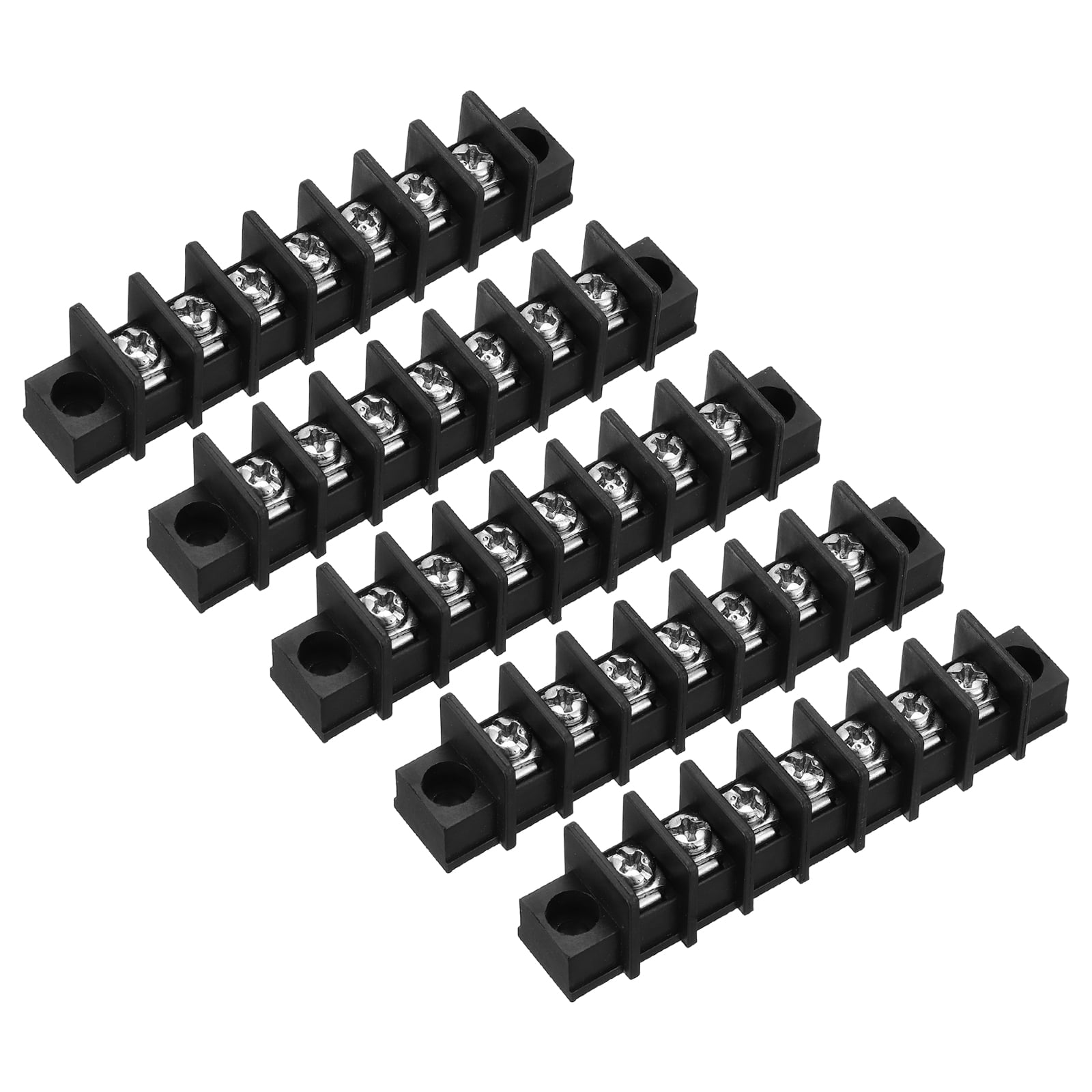 5 Pcs 7 Positions Terminal Block 300V 20A 9.5mm Pitch Single Rows 7 ...