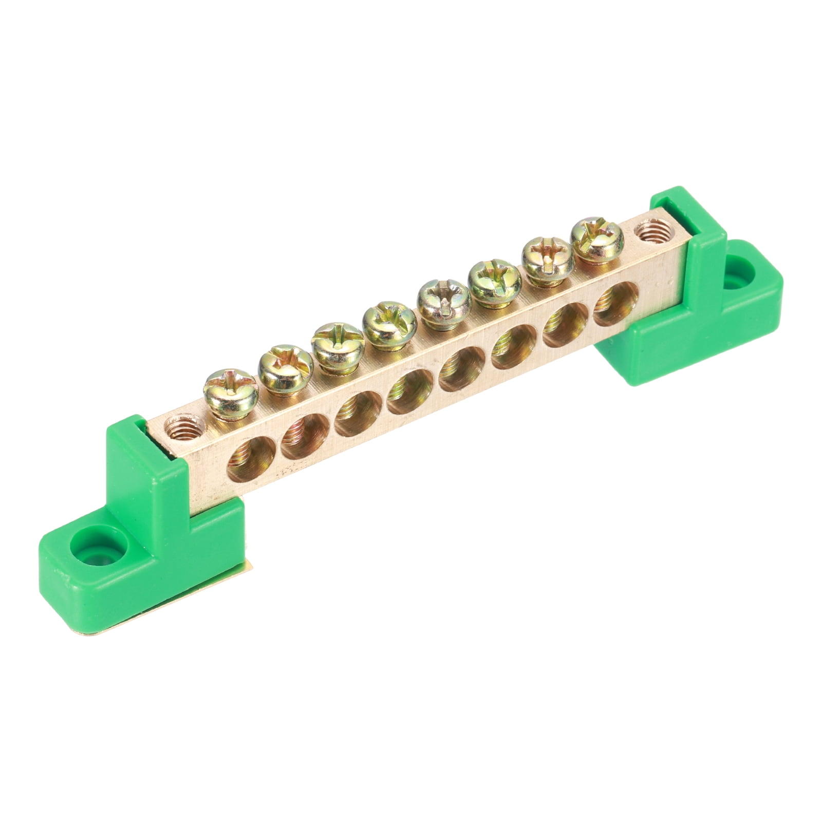 5 Pcs 8 Positions Bridge Design Terminal Bus Bar Terminal Block Brass ...