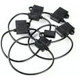 5 Pcs ATC 12 Gauge Blade Fuse Holder Inline Power 12V Black or Red ...