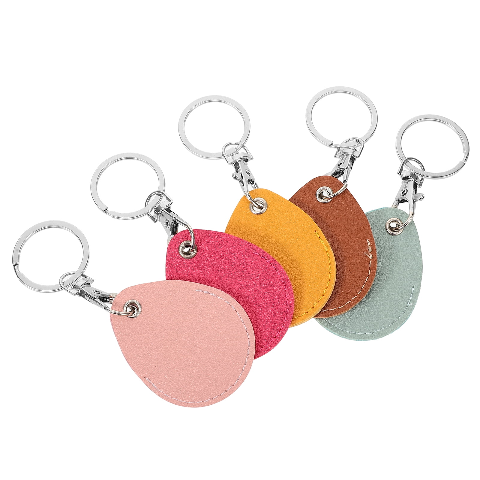Locket Key Ring Card Sleeve 5 Pcs Door Keys Keychain Chains Pu For ...