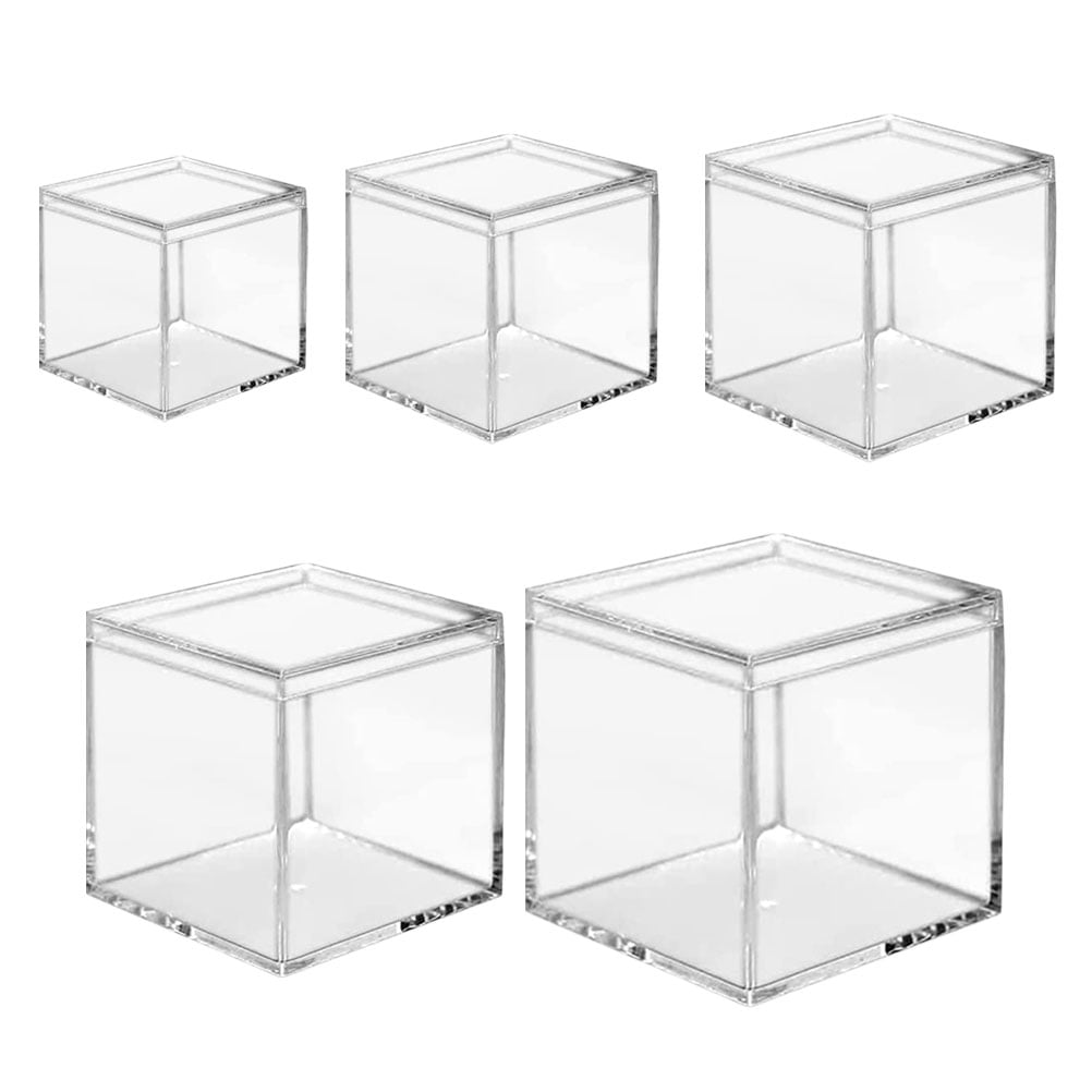 HOMEMAXS Transparent Acrylic Candy Box Set 5pcs Storage Container for ...