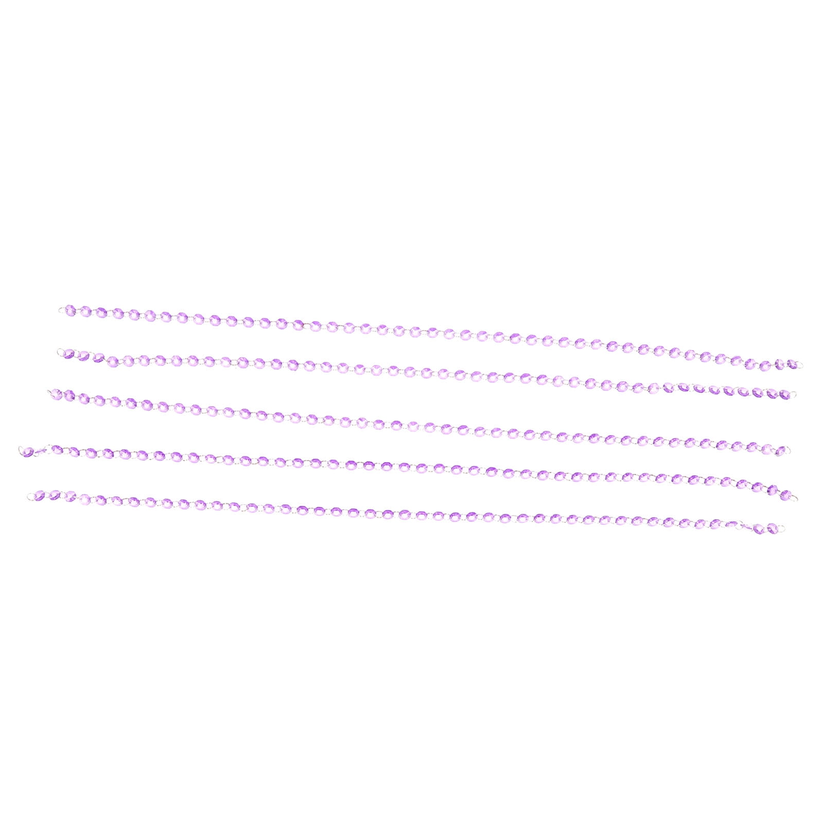 5 Pcs Acrylic Crystal Garland Strong Connection Elegant Multipurpose ...
