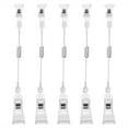 5 Pcs Advertising Label Clip Clamps For Supermarket Promotional Holder