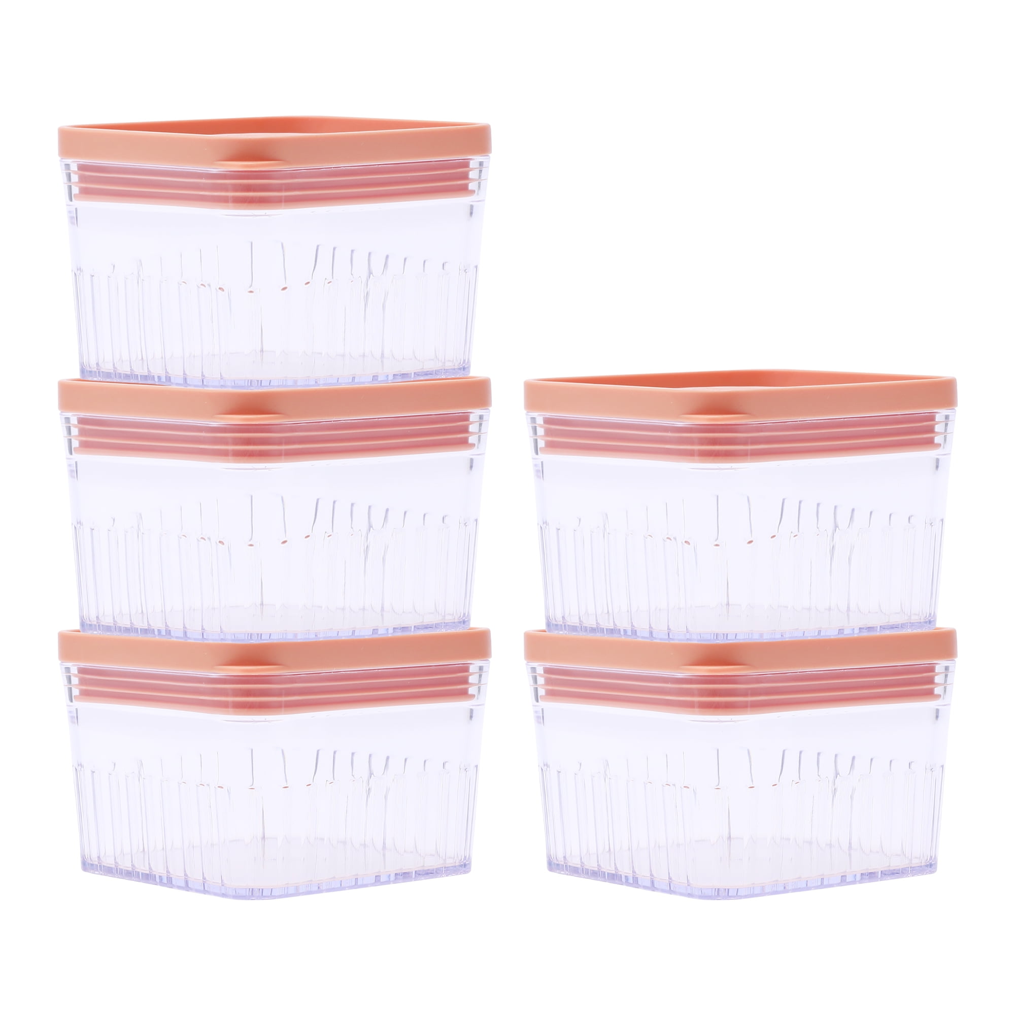 5 Pcs Airtight Food Storage Containers with Lids, Pantry Organization ...