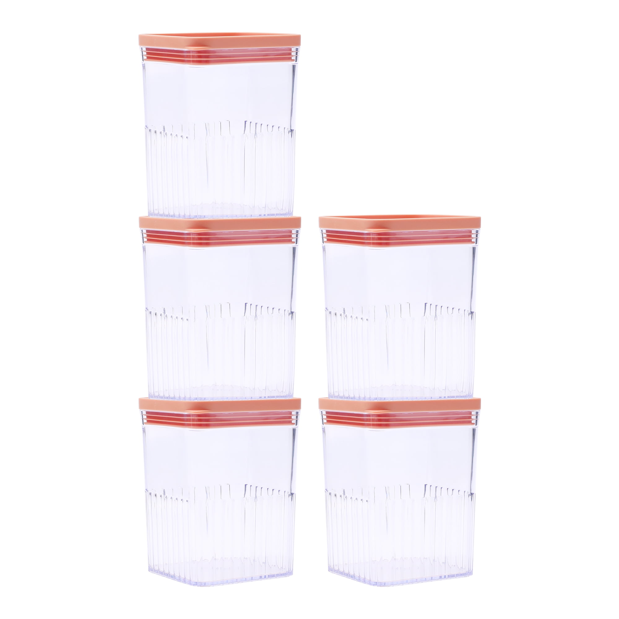 5 Pcs Airtight Food Storage Containers with Lids, Pantry Organization ...