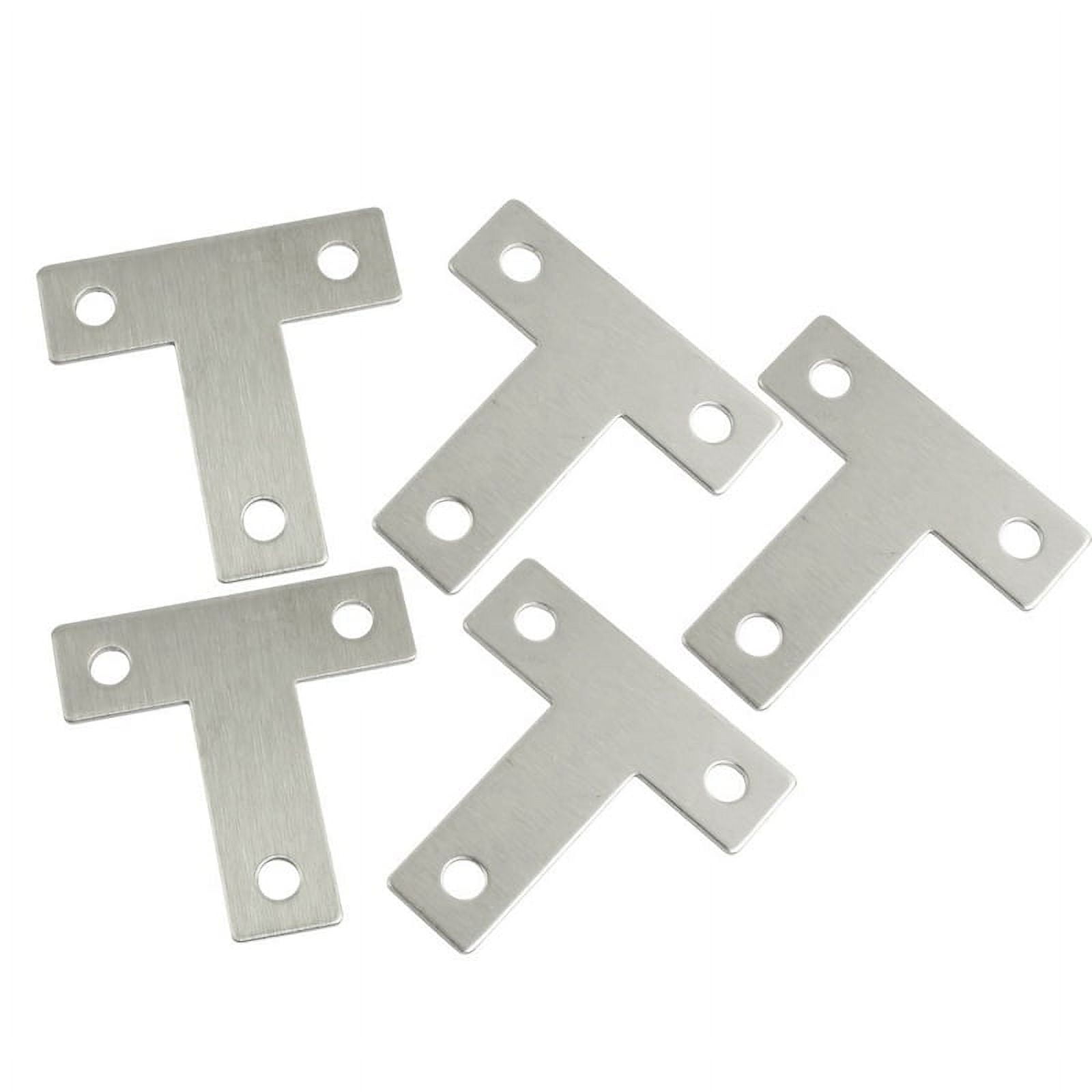 5 Pcs Angle Plate Corner Brace Flat T Shape Repair Bracket 40mm x 40mm ...