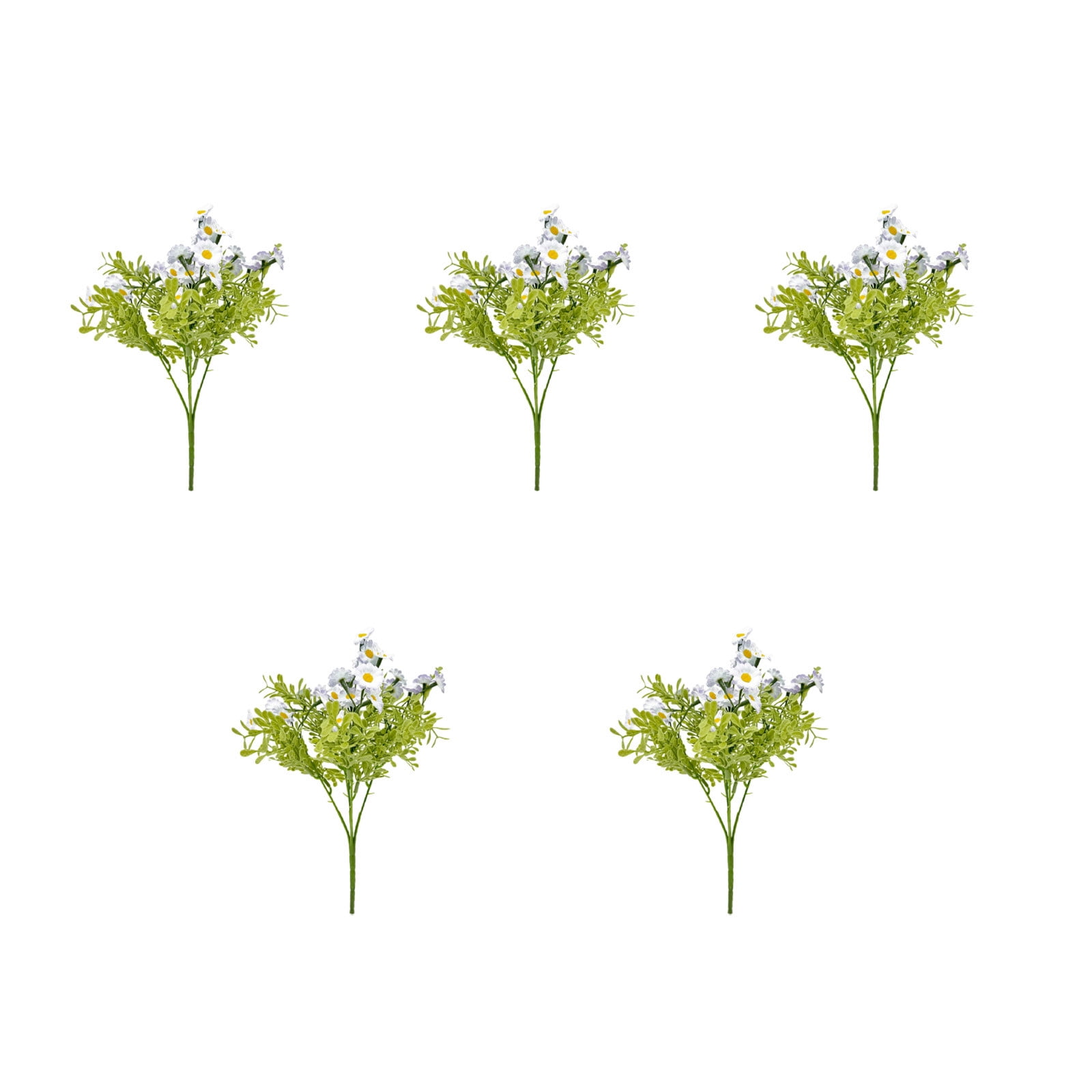 5 Pcs Artificial Aquatic Plants Bouquet - Realistic Daisies and Roses ...