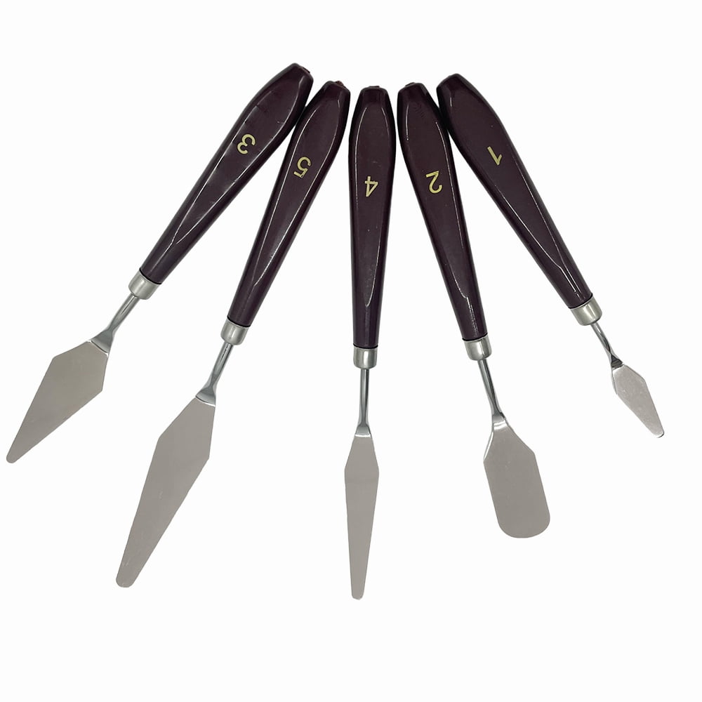 5 Pcs Artist Palette Knife Painting Spatula Palette Knife Oil Paint ...