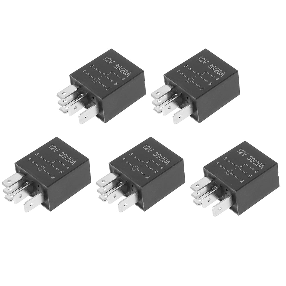 Automotive 12V 5 Pin 30A Relay Switch Accessory Black Color for Car Use ...