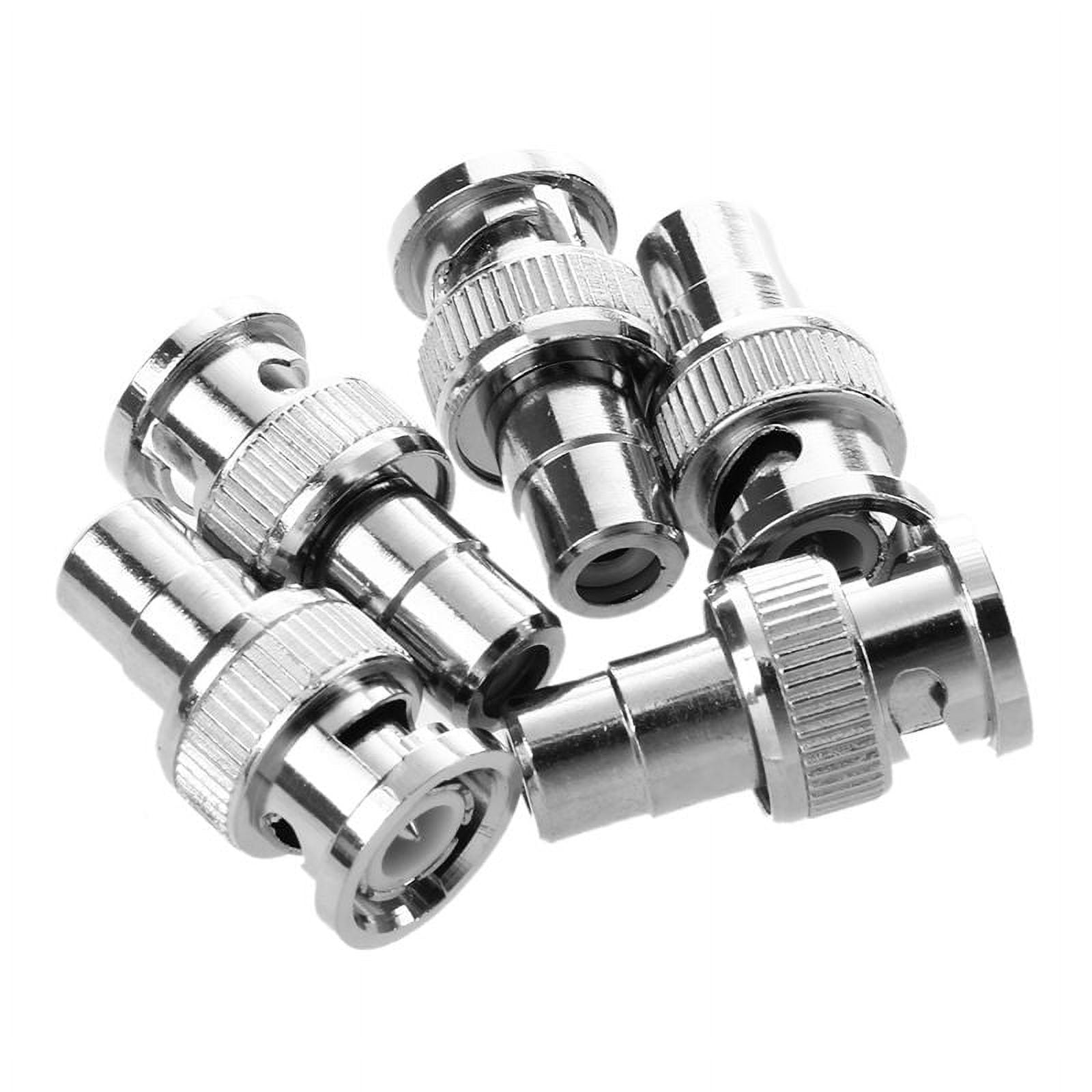 TOP! 5 Pcs BNC Male Plug to Female Coaxial Connector for CCTV Video - Walmart.com