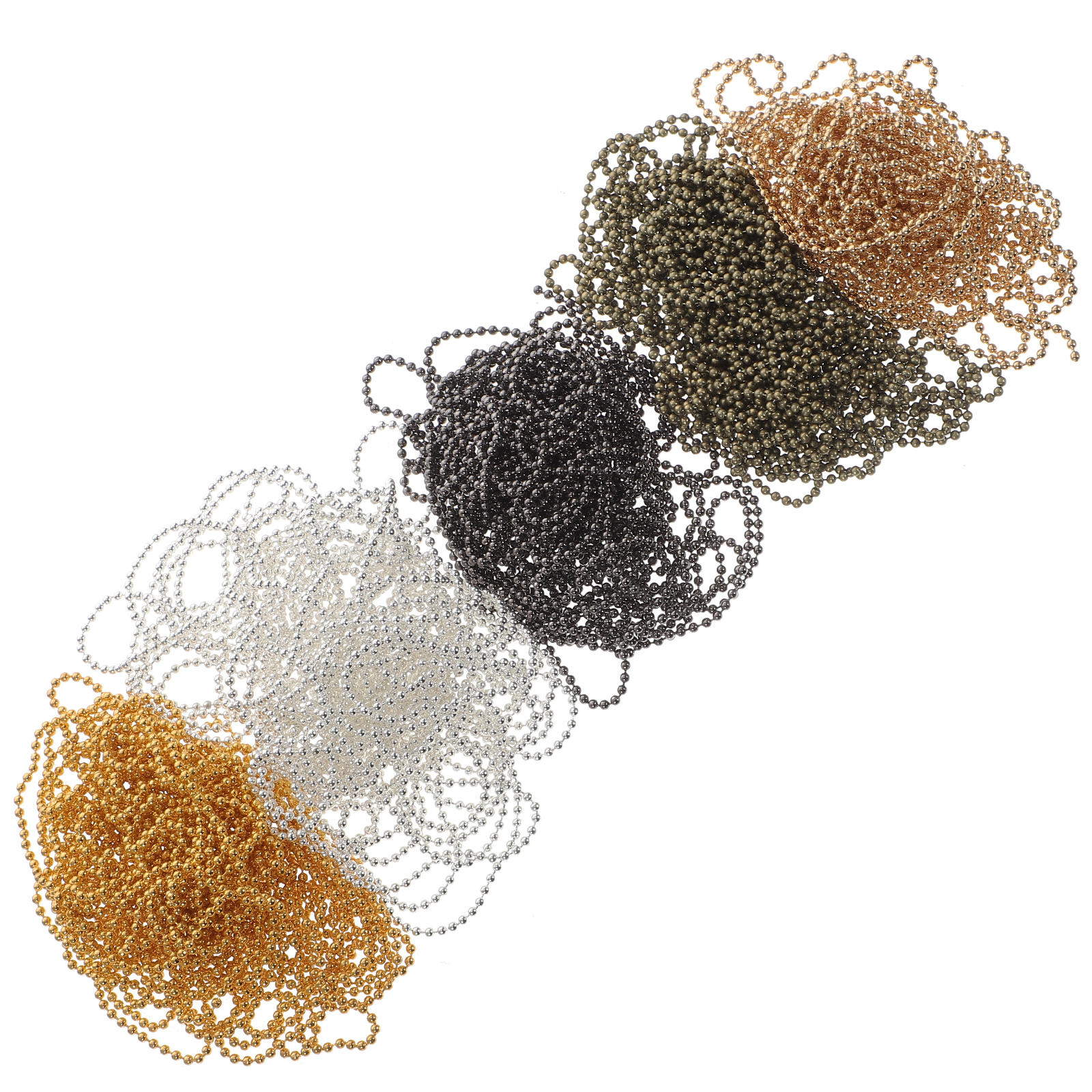 5 Pcs Ball Chain Connector Clasps Puff Keychain Bead Replacement ...