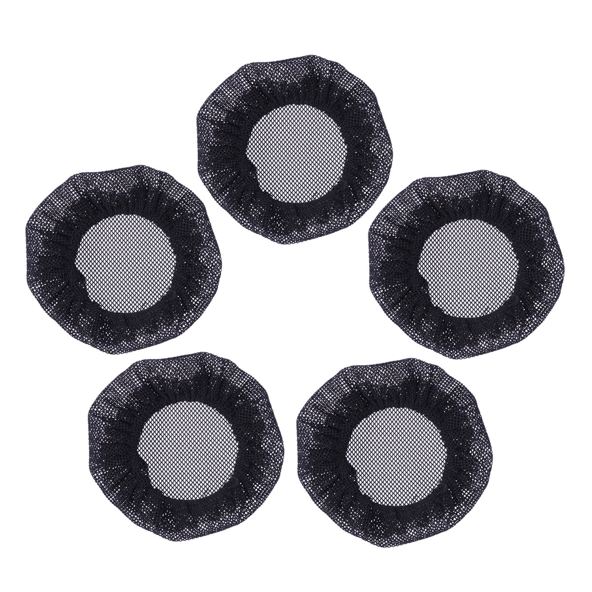 5 Pcs Ballet Dance Barrettes Net Hair Nets Bun Cover Toppers Ribbons ...