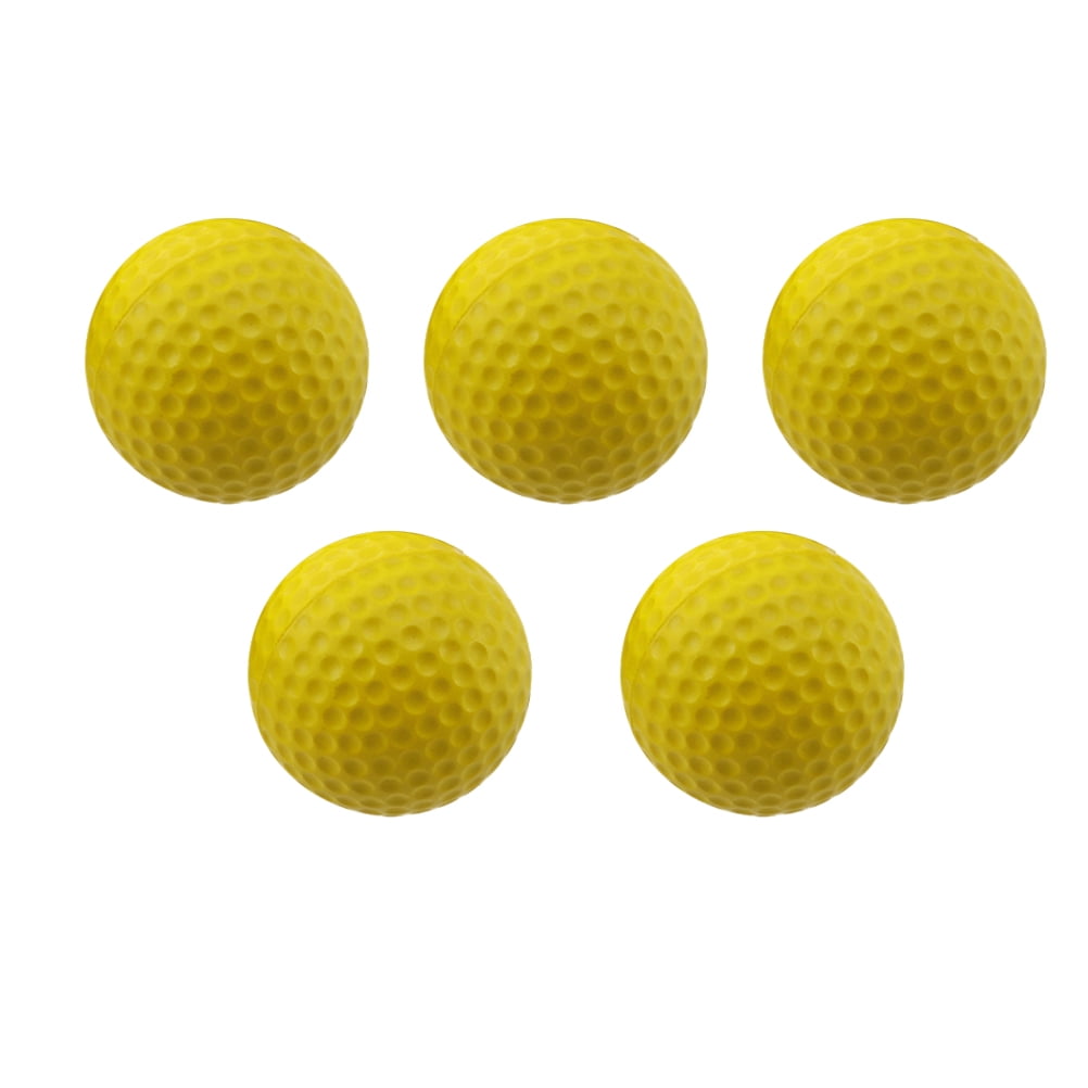 WEUVEB 5 Pcs Practice Balls Wear Resistant Practice Golf Balls Round ...