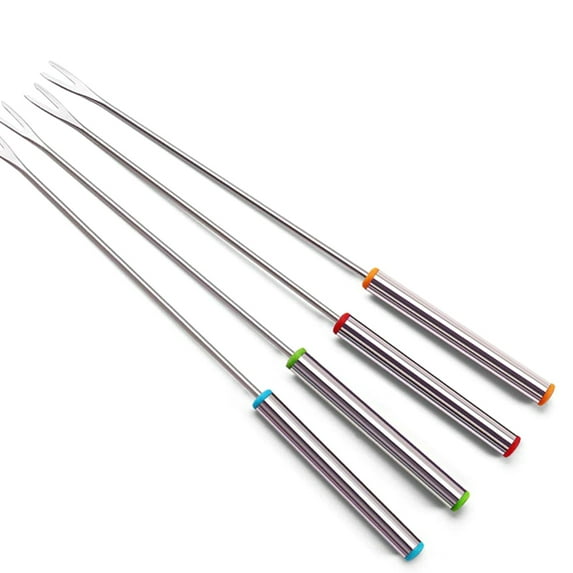 5 Pcs Barbecue Forks Hot Dog Roasting Forks Colorful Grill Fork Sausage Skewers Baking Sticks ...