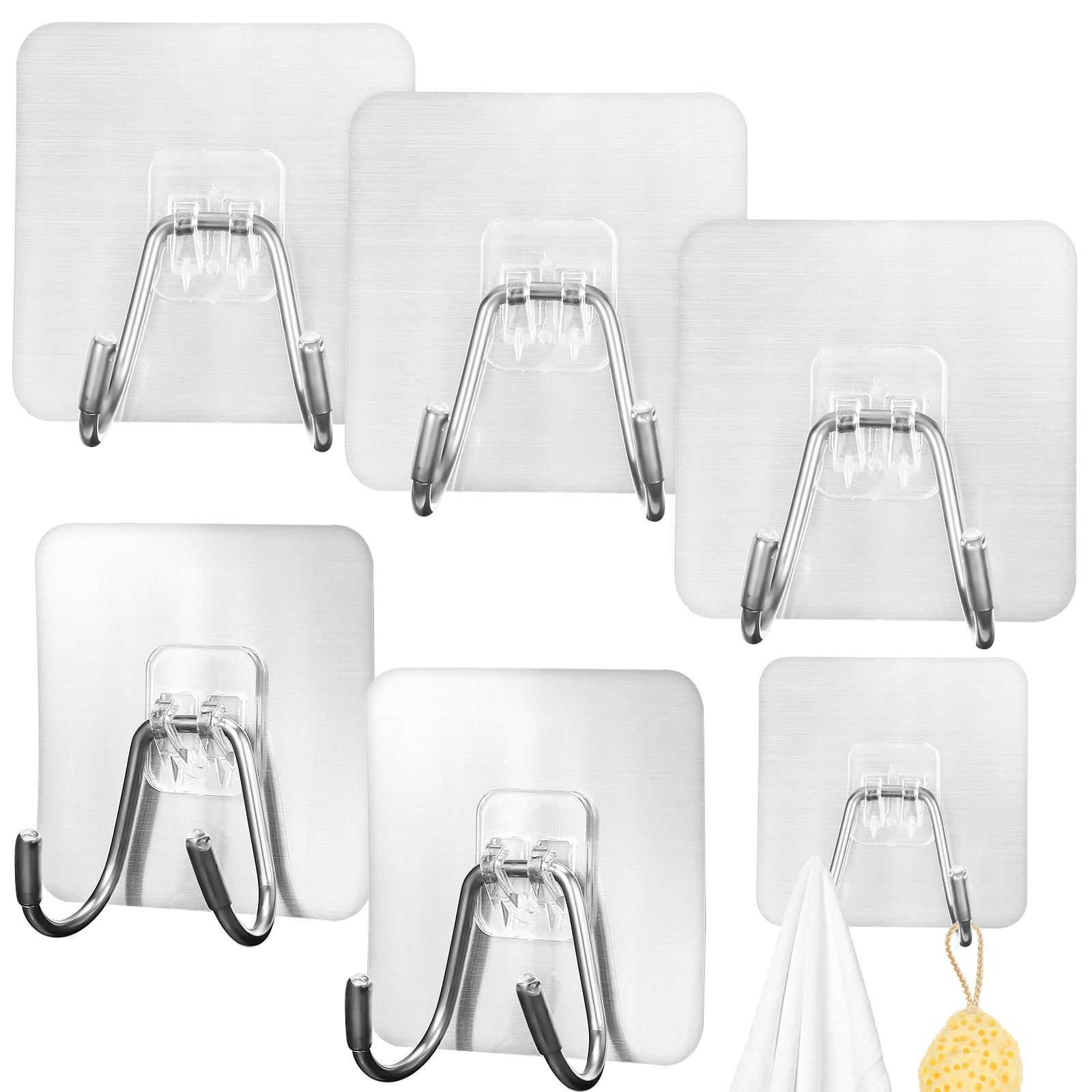 5 Pcs Beach Bathroom Decor Wall Hooks for Coats Removable Sticky ...