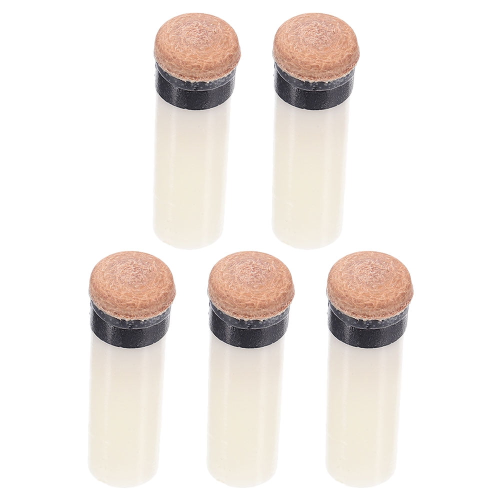 5 Pcs Billiard Cue Horn Leather Pool Cue Parts Pool Cue Tip Replacement ...