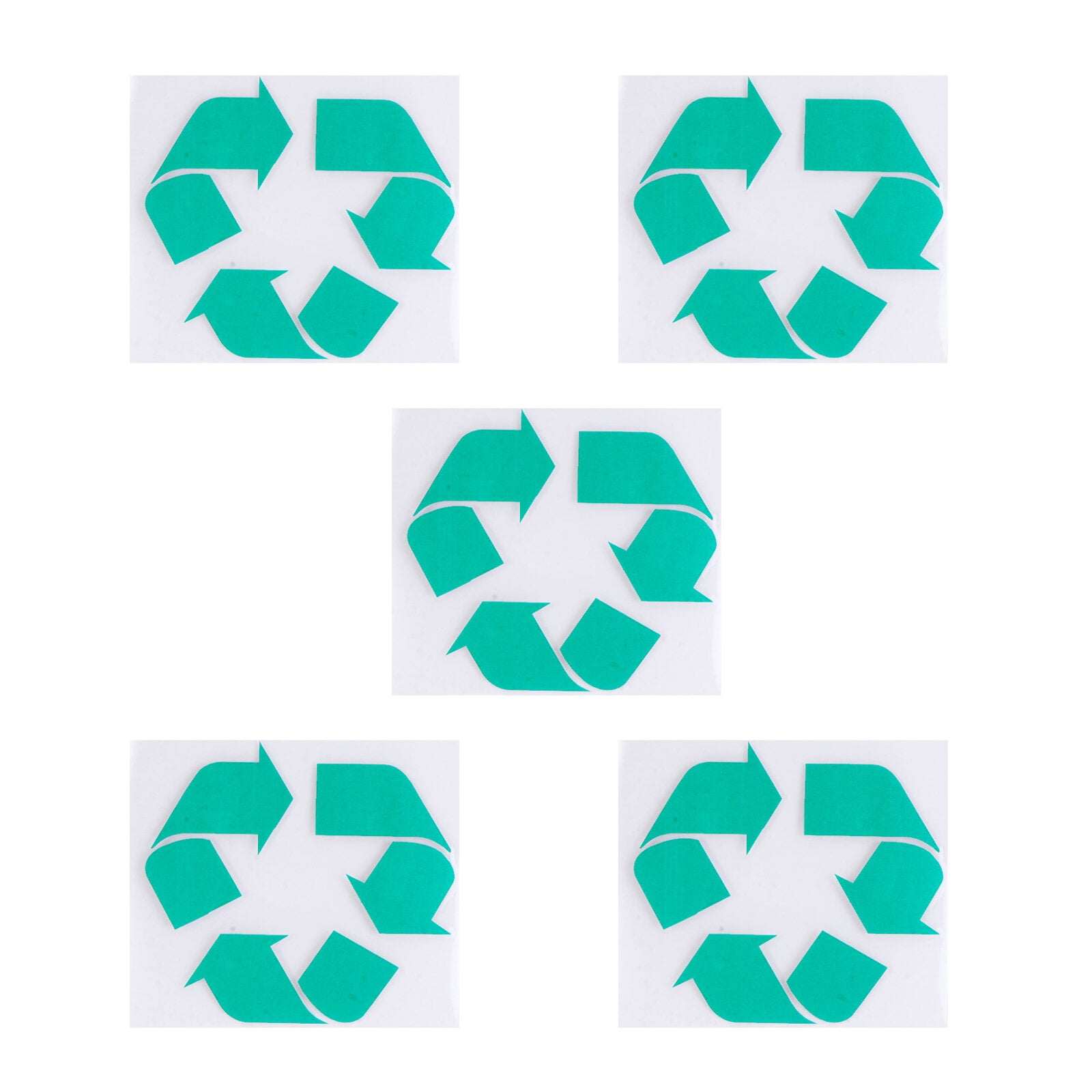 5 Pcs Bin Labels Recycling Logo Sticker PVC Stickers - Walmart.com