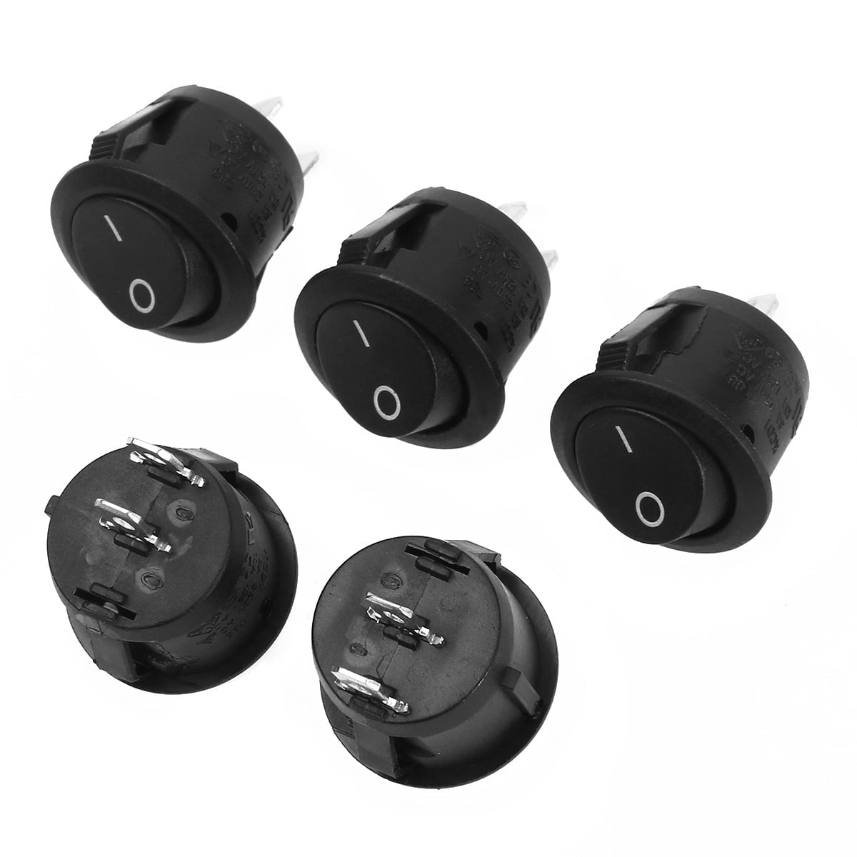 5 Pcs Boat Rocker 2 Pin Boat Round Rocker Switch -pin Switch Boat ...
