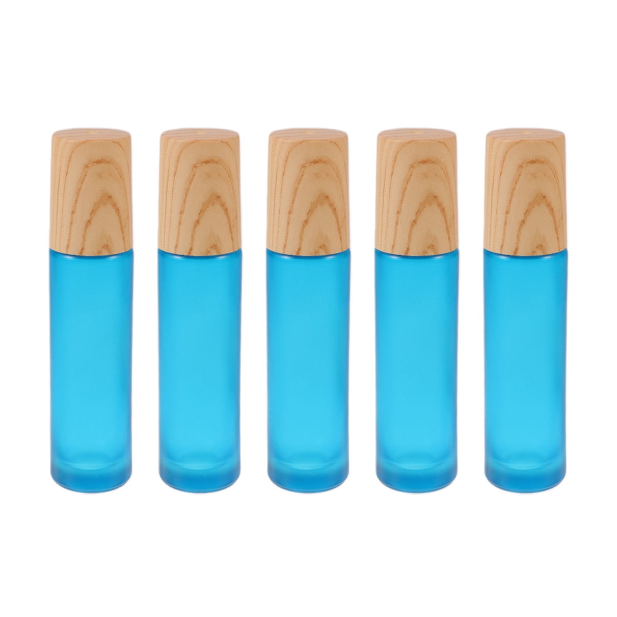 5 Pcs Bottles with Wooden Lid Perfumes Small Containers Travel Bottles ...