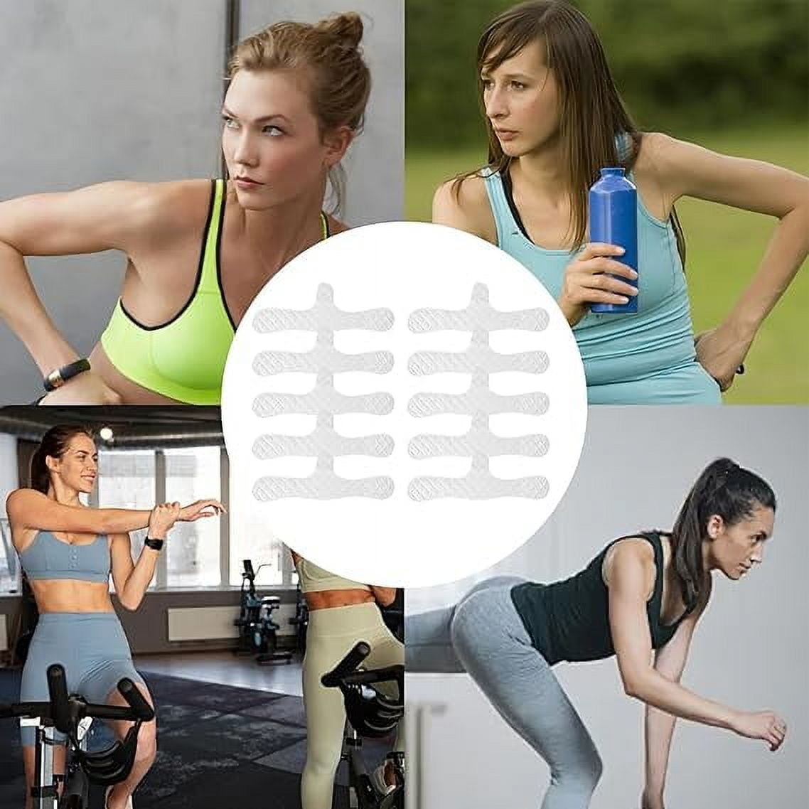 5 Pcs Under Bra Liners for Women, Reusable Under Breast Sweat Pads ...