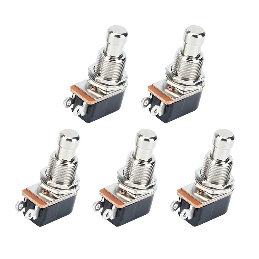 5 Pcs Buttons Switch 2 Pin Button Guitar Effects Button Guitar Pedal ...