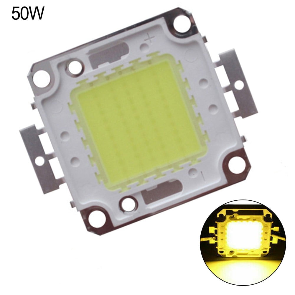 2 Pcs COB LED Chip Lights High Power SMD Bulb 50W Floodlight Lamps ...