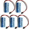 5 Pcs CR17335SE-R 3V 1800mAh Q6BAT PLC Battery For Mitsubishi QNS FANUC ...