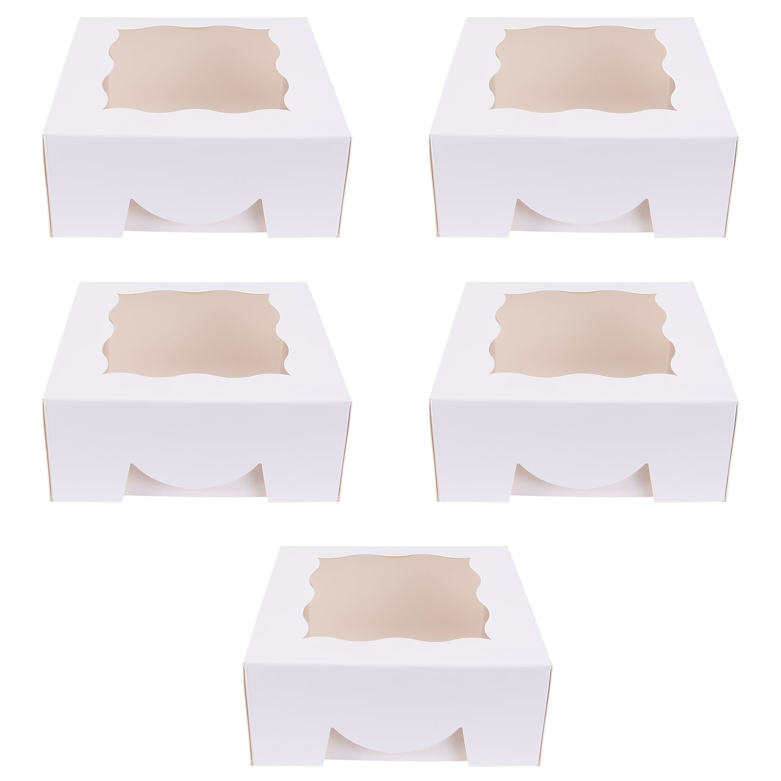 5 Pcs Cake Box Cookie Treat Boxes Mini Donut Containers for Gift Giving ...
