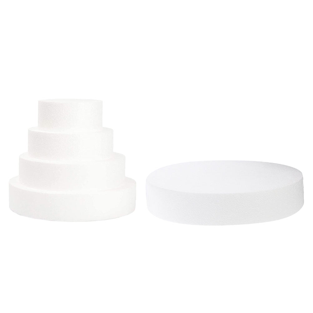 5 Pcs Cake Embryo Model Candy Decor Icing Smoother Foam Tray White ...