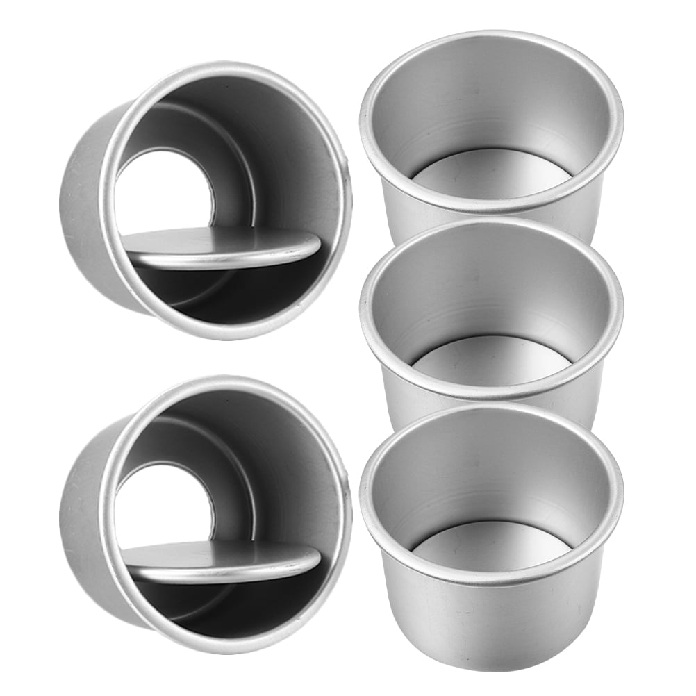 5 Pcs Cake Mold Grilling Plate Cakes Bakeware Non-stick Metal Cake Pan ...
