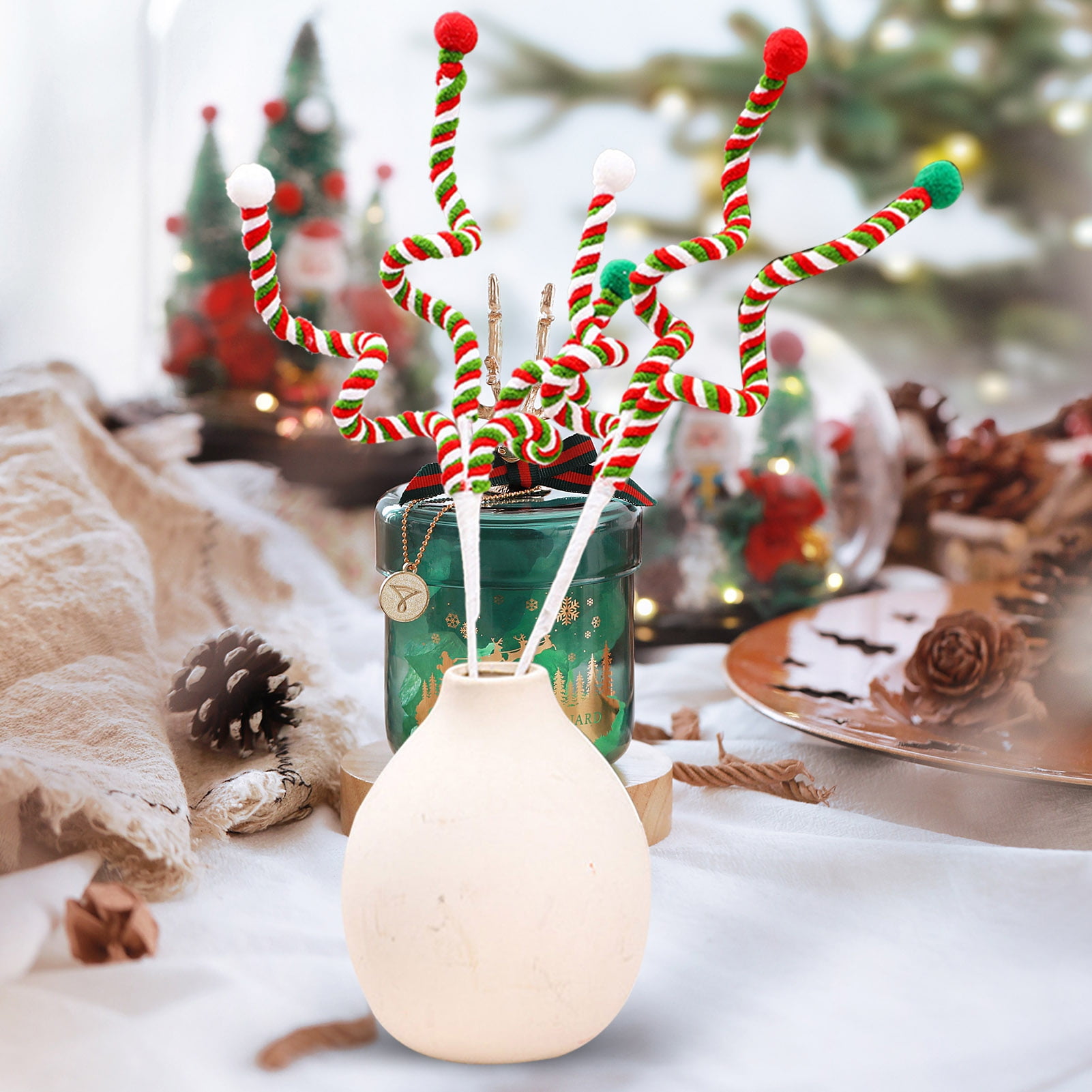 5 Pcs Candy Picks Christmas Tree Decorations Picks Lollipop Christmas ...