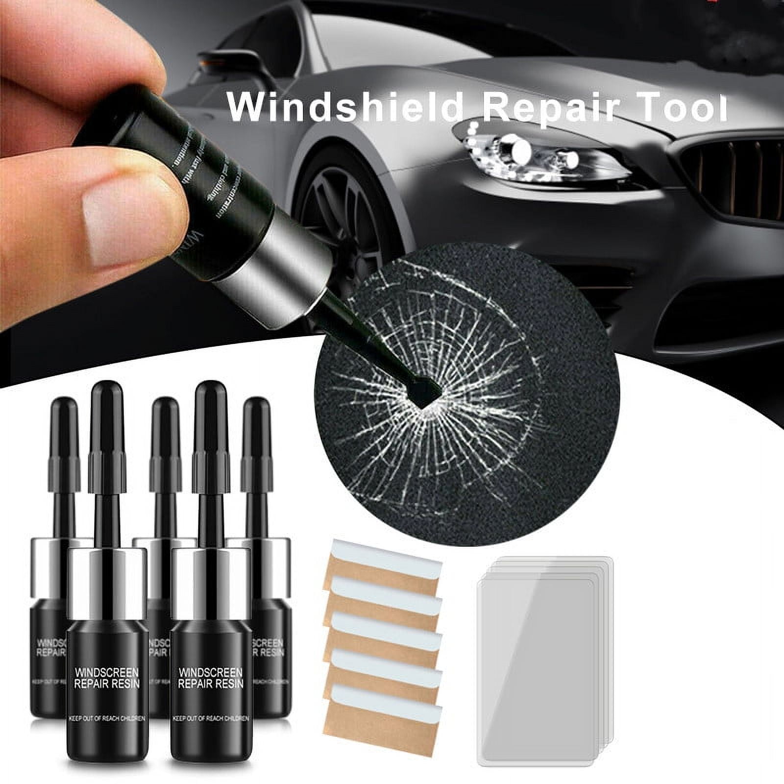 5 Pcs Car Windshield Repair Resin, Car Windshield Repair Kit ...