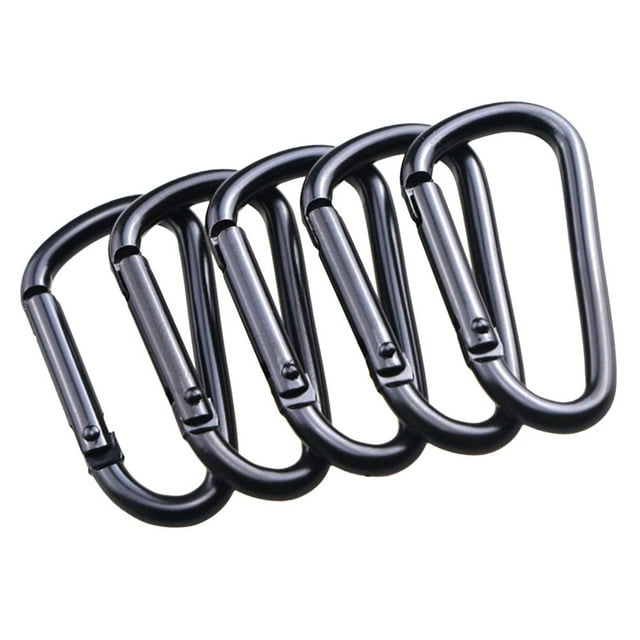 5 Pcs Carabiner Clips Locking Climb Climbing Carabiners Heavy Duty ...