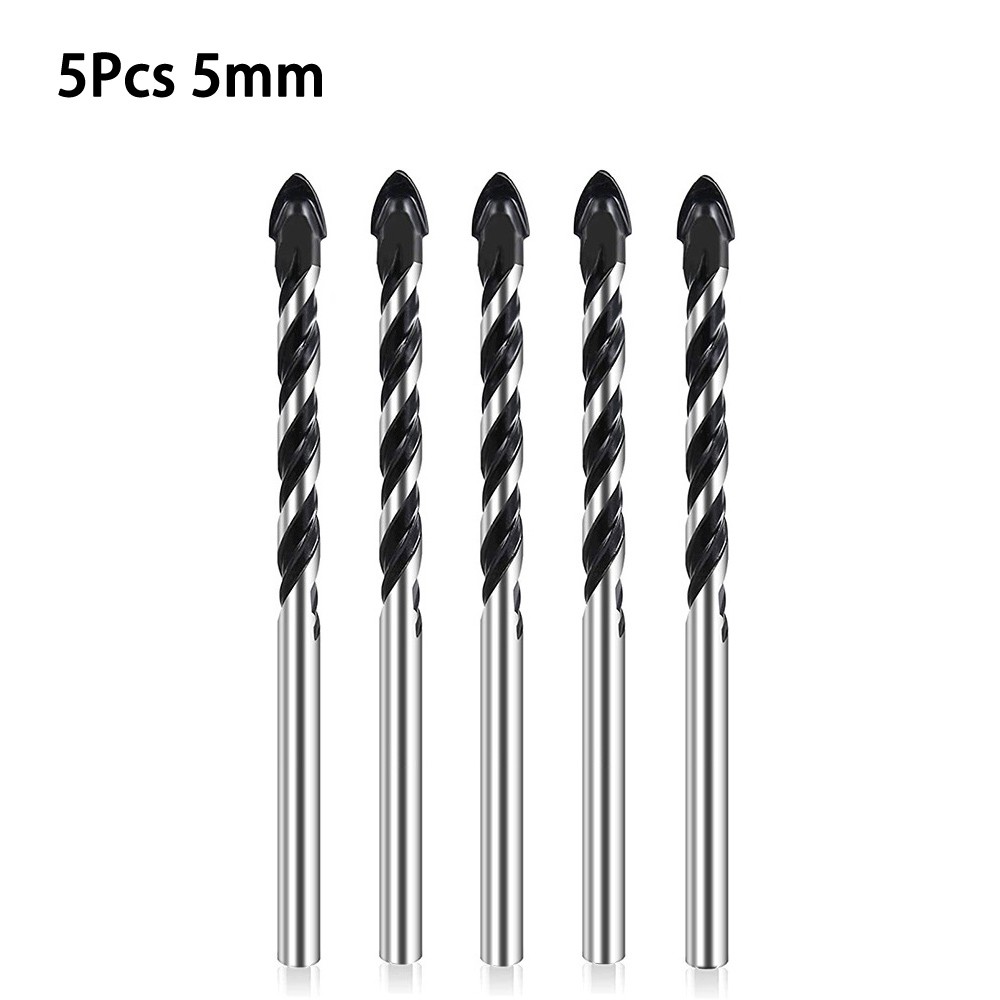5 Pcs Carbide Triangle Drill Bits Marble Drilling Glass Tile Ceramic ...