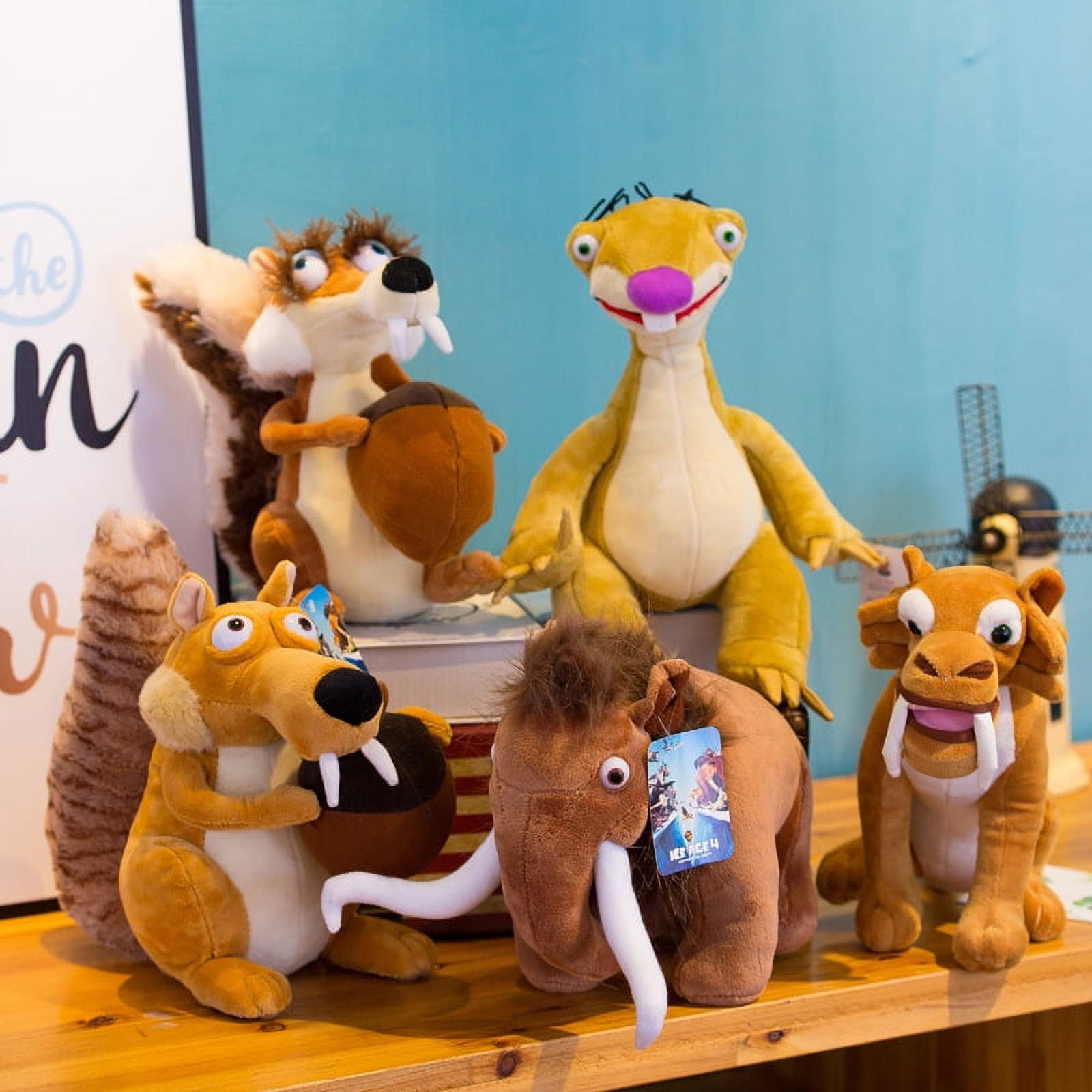 5 Pcs Cartoon Animal Doll 7.8 inch Plush Toys,Cute Sloth/Squirrel ...