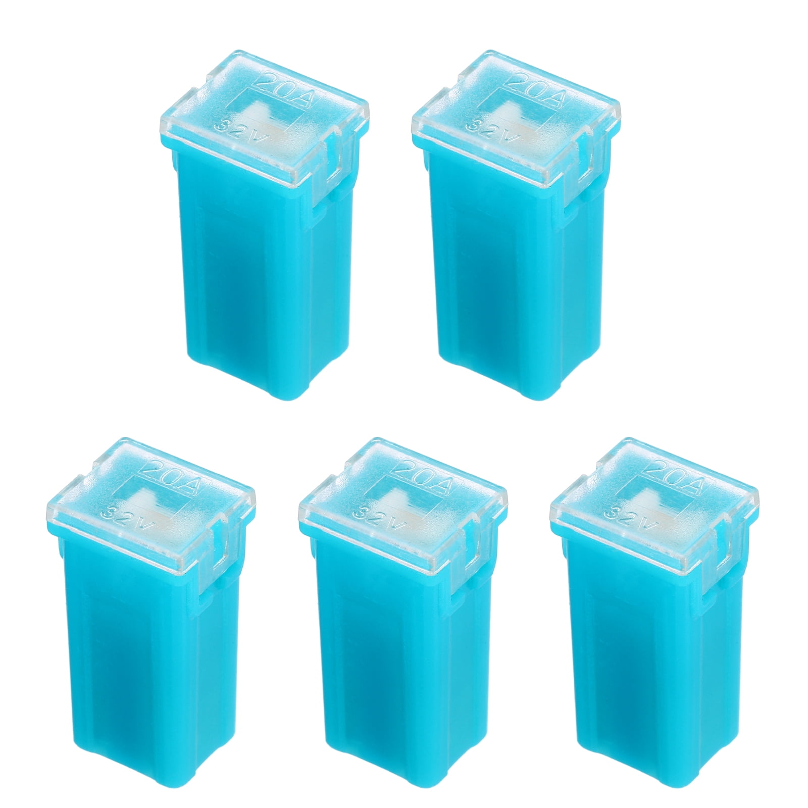 5 Pcs Cartridge Fuse, 48VDC 20A Tall Profile Terminal Automotive ...