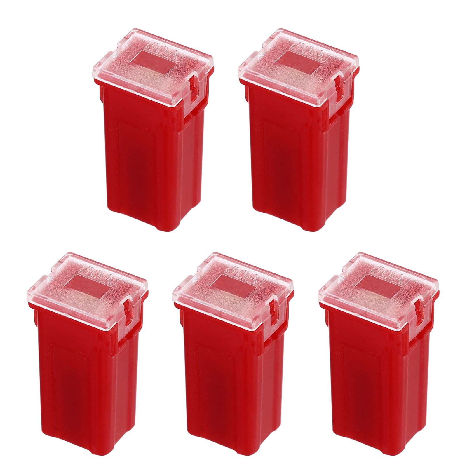5 Pcs Cartridge Fuse, 48VDC 50A Tall Profile Terminal Automotive ...