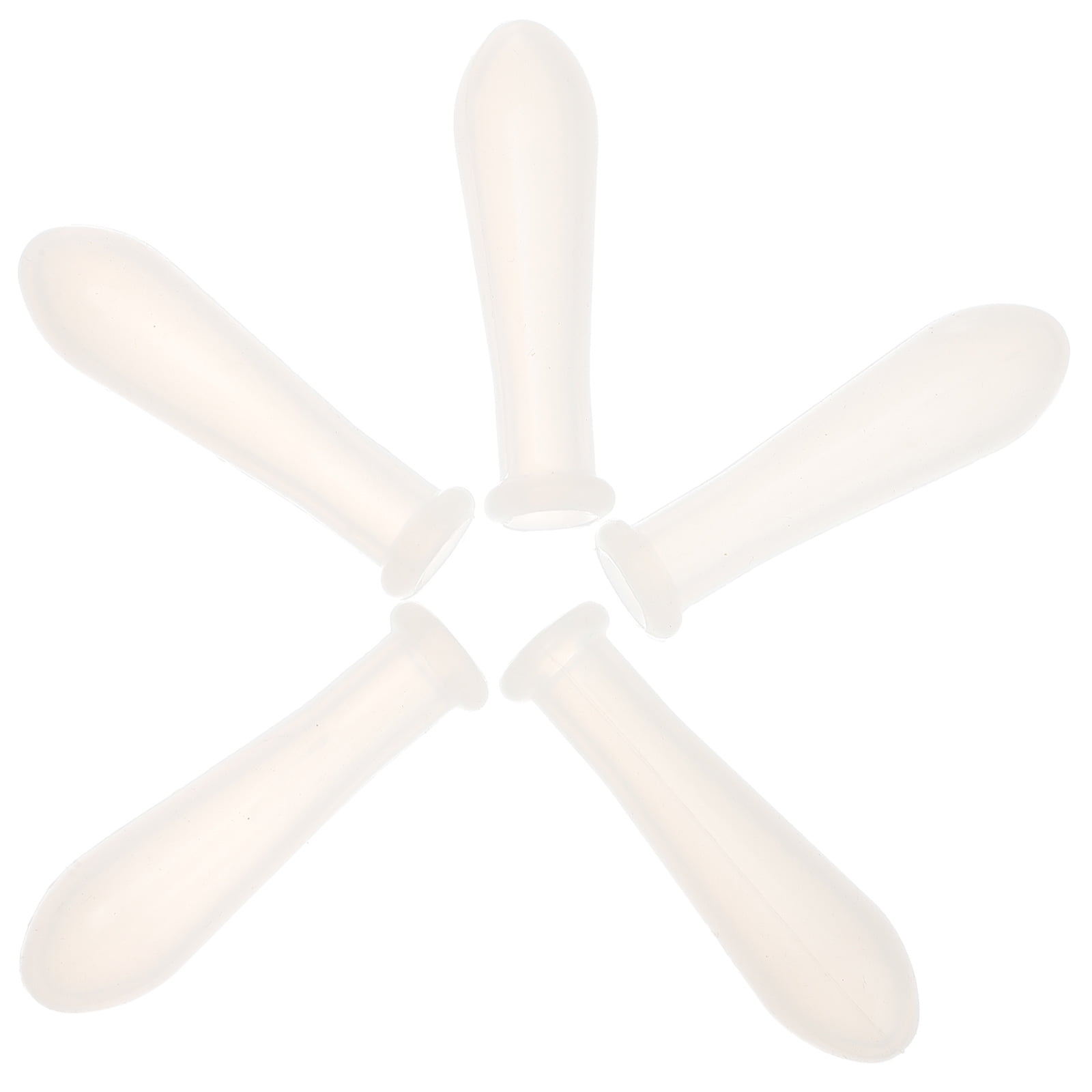 5 Pcs Caulking Nozzle Silicone Dropper Cap Laboratory Tips Graduated ...