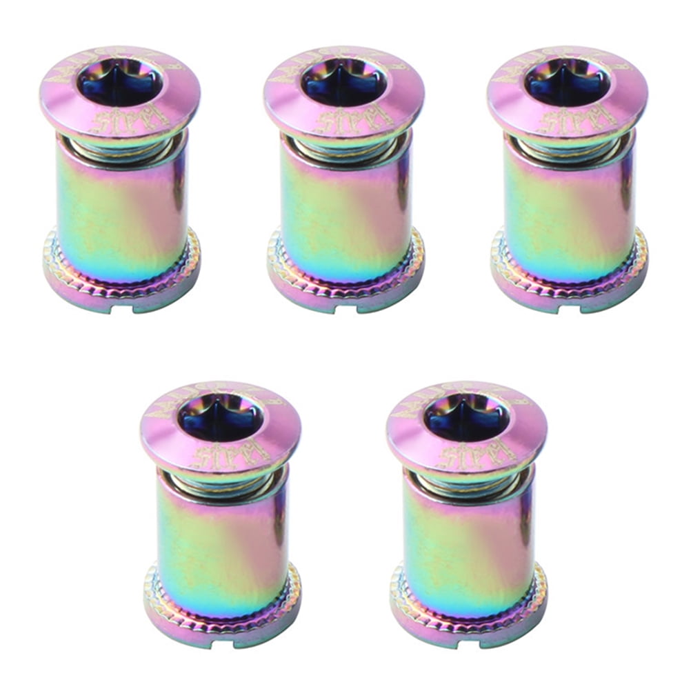 5 Pcs Chainring Screw Wheel Nuts Bolts Single Disc Bike Accessories ...