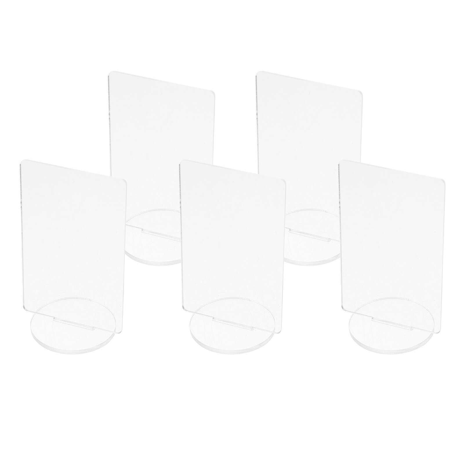5 Pcs Character Standee Display Shelf Sign Holder Acrylic Signs Menu ...