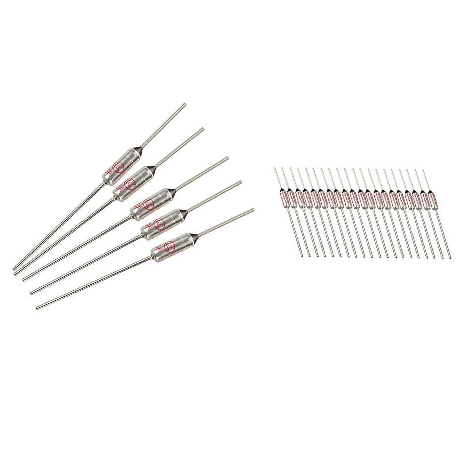 5 Pcs Circuit Cut TF 185 Celsius 250V 10A Temperature Thermal Fuses ...