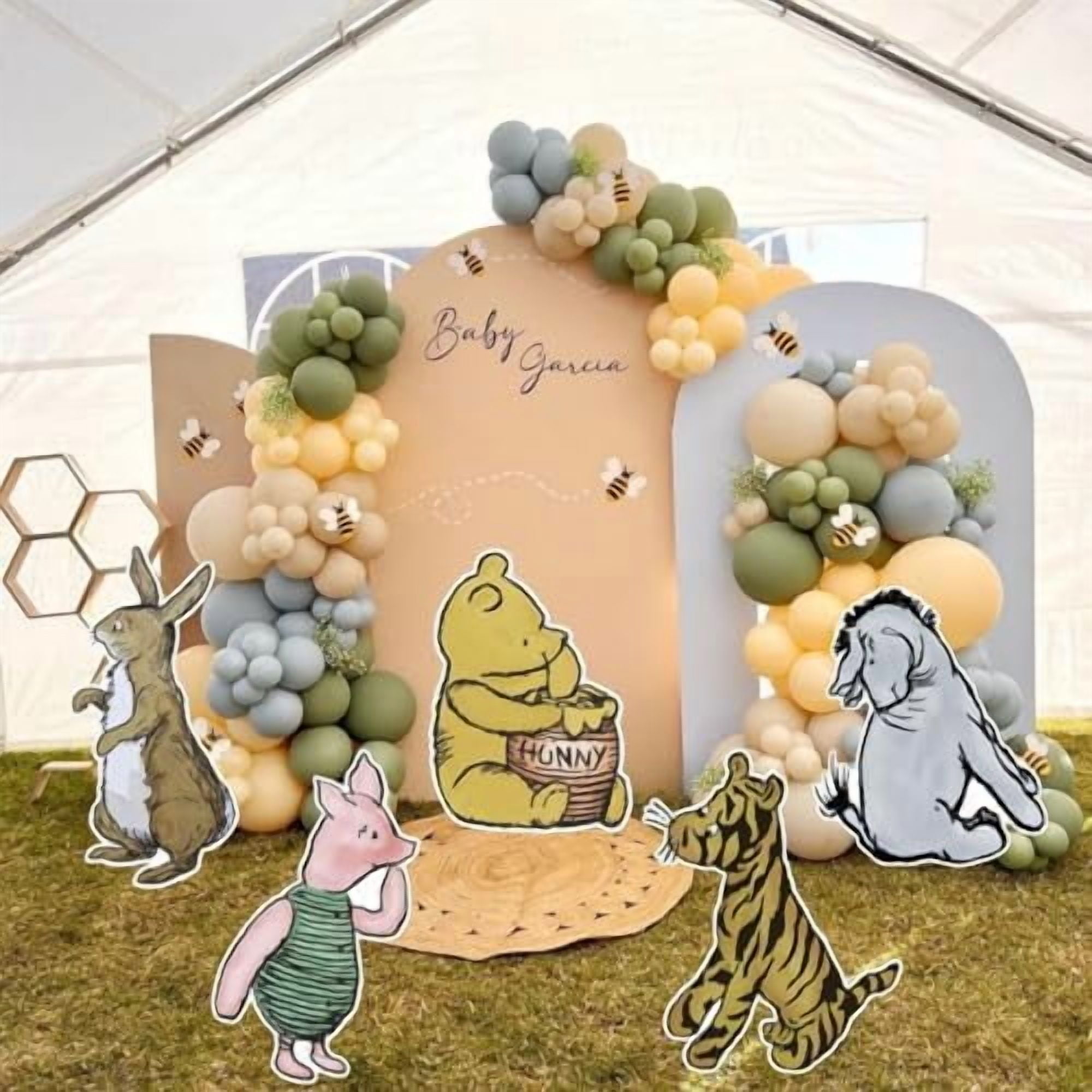 5 Pcs Classic Winnie Cardboard Cutouts with Stand Pooh Cutout Decor ...