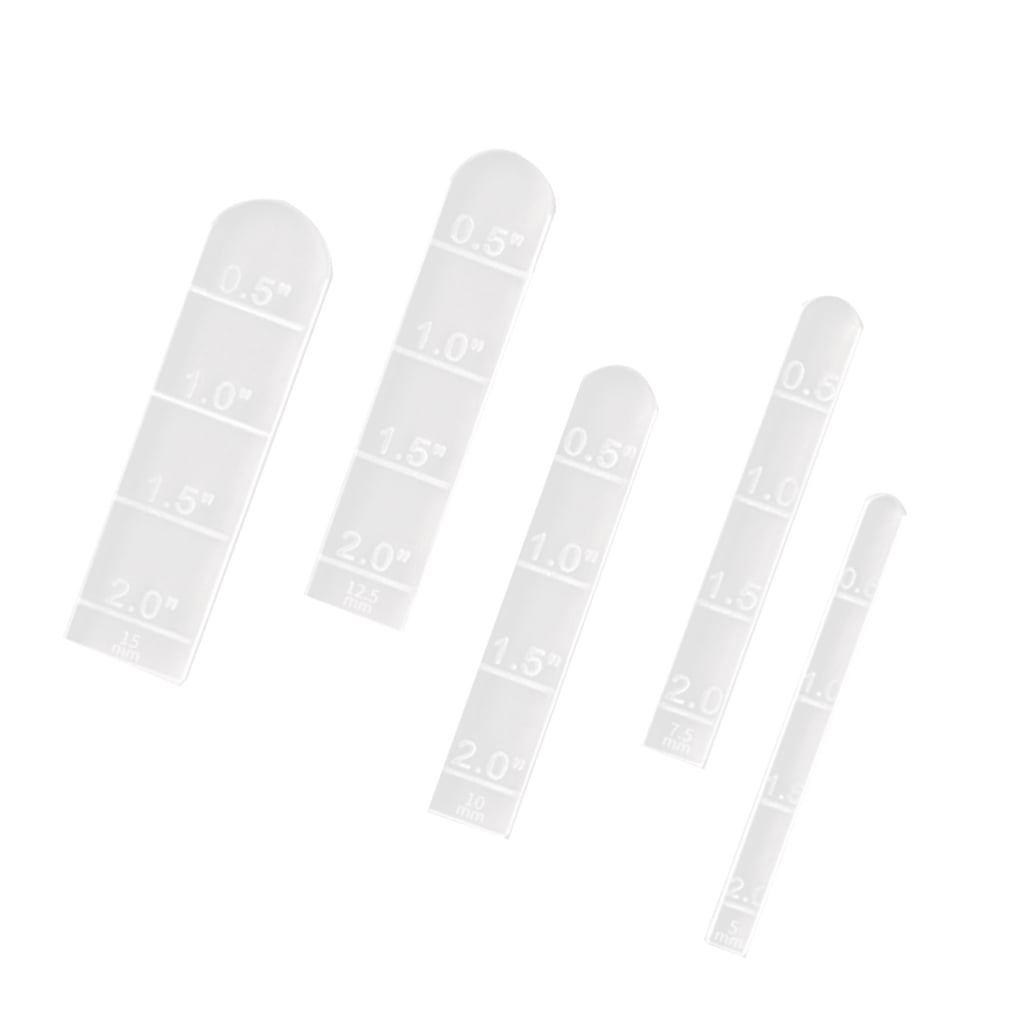 5 Pcs Clay Arcs Ruler Pottery Measuring Tool Set Easy to Use Acrylic ...