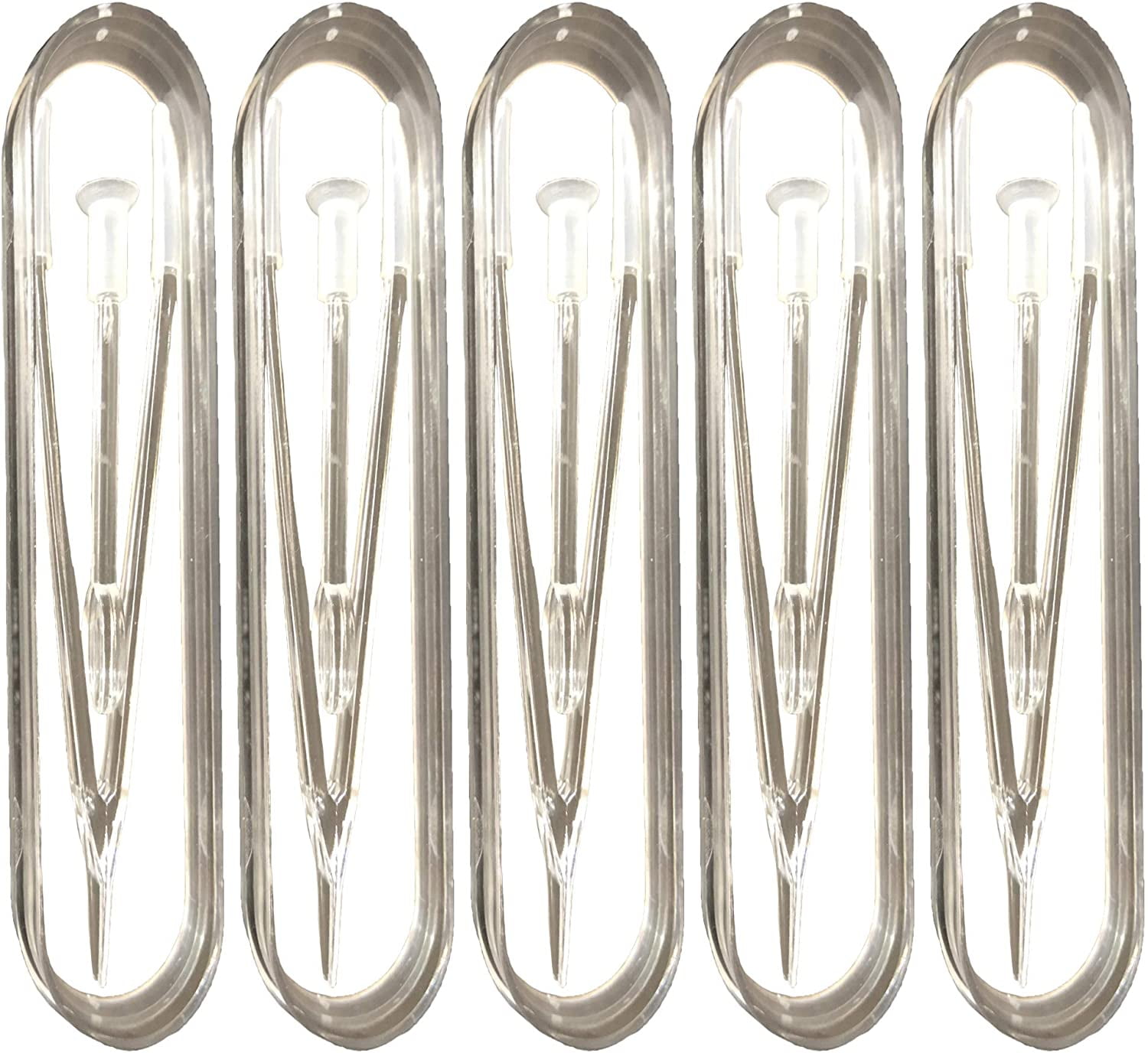 5 Pcs Clear Portable Travel Eye Contact Lens Remover Tool Kit Tweezer ...